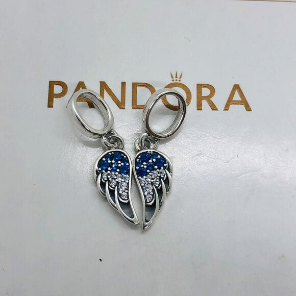 Pandora | Jewelry | Pandora Sparkling Splitable Angel Wings Dangle ...